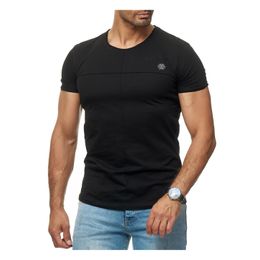 RED BRIDGE T-Shirt REDBRIDGE "Raleigh" Gr. L, schwarz Herren Shirts Basic mit Brandlogo