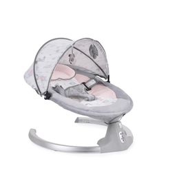 Cangaroo Babywippe Ari Musikfunktion Timer Fernbedienung Moskitonetz Bluetooth rosa