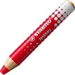 Whiteboard Marker Stabilo MarkDry, Rundpsitze, 1-10 mm, schnell trocknend, 5 Stück, rot