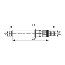 TECE Seal System Baustopfen 1/2" mit Füll- und Entleerhahn inklusive Dichthülse 704809