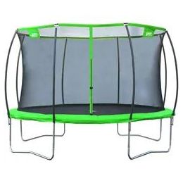 Gartentrampolin BEST Sporting "57122 Superstar 2.0" Trampoline Gr. B: 366cm, grün (schwarz, grün) Kinder mit Netz