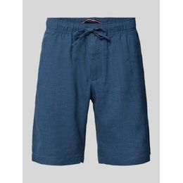 Tommy Hilfiger Regular Fit Leinenbermudas mit Tunnelzug Modell 'HARLEM'