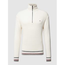 Tommy Hilfiger Strickpullover mit Kontrastbesatz