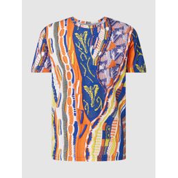 Carlo Colucci T-Shirt mit Allover-Muster