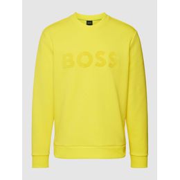 BOSS Green Sweatshirt mit Label-Print Modell 'Salbo'