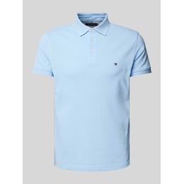 Tommy Hilfiger Slim Fit Poloshirt mit Logo-Stitching