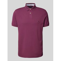 Tommy Hilfiger Regular Fit Poloshirt mit Logo-Stitching