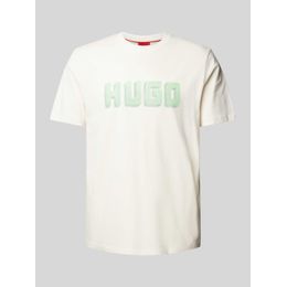 Hugo T-Shirt mit Label-Print Modell 'Daqerio'