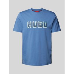 Hugo T-Shirt mit Label-Print Modell 'Daqerio'