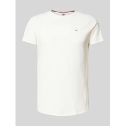 Tommy Jeans Slim Fit T-Shirt mit Logo-Stitching