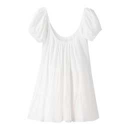 Bershka Kleid Damen Größe 40 offwhite