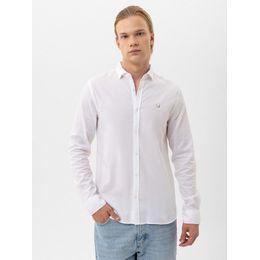 By Diess Collection Hemd Herren Größe M gelb / grau / weiß