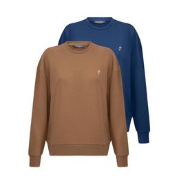 Jacey Quinn Sweatshirt female Blue, Brown size S
