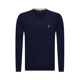 Jacey Quinn Pullover Herren Gr&ouml;&szlig;e S navy / wei&szlig;