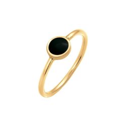 Elli Ring Damen Gr&ouml;&szlig;e 56 gold / schwarz