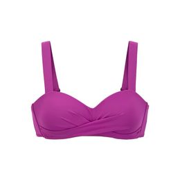 Lascana Bikini Top female Pink size 44