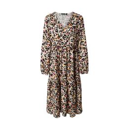 Pieces Kleid 'PCARLEM' Damen Größe 40 greige / orange / neonpink / schwarz Winterkleid