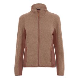 North Bend Fleece Jacket 'Helga' female Brown size 36