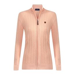 Jacey Quinn Strickjacke Damen Größe L braun / lachs / hellorange