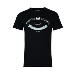 HARVEY MILLER Shirt Herren Größe S schwarz / weiß
