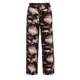 Anou Anou Hose Damen Größe 38 beige / dunkelbraun