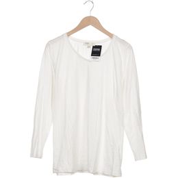 Pure by Ulla Popken Damen Langarmshirt, cremeweiß, Gr. 46