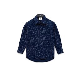 Daniel Hills Hemd Jungen Gr&ouml;&szlig;e 152 blau / wei&szlig;