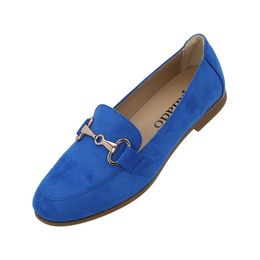 Palado Slipper 'Sulva' Damen Gr&ouml;&szlig;e 41 blau / gold