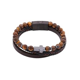 Heideman Bracelet 'Giulio' male Brown size 17