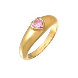 Elli Ring 'Herz' Damen Größe 48 gold / rosa