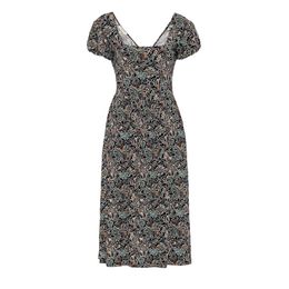 Anou Anou Kleid Damen Größe 36 türkis / braun / schwarz / weiß Winterkleid
