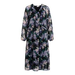 Vila Kleid 'Daliana' Damen Gr&ouml;&szlig;e 38 smaragd / lila / rosa / schwarz Winterkleid