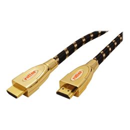 ROLINE GOLD HDMI Ultra HD Kabel mit Ethernet, ST/ST, 1,0 m HDMI-Kabel