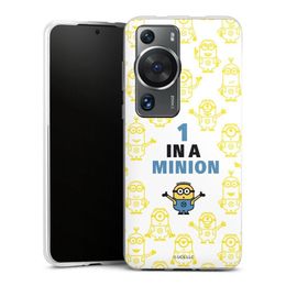 DeinDesign Handyhülle Minions Ich – Einfach unverbesserlich Bob 1 in a Minion, Huawei P60 Pro Silikon Hülle Bumper Case Handy Schutzhülle, weiß