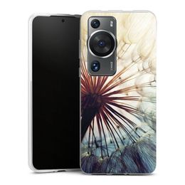 DeinDesign Handyhülle Pusteblume Fotografie Blumen Dandelion 1, Huawei P60 Pro Silikon Hülle Bumper Case Handy Schutzhülle, weiß