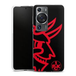 DeinDesign Handyhülle Offizielles Lizenzprodukt 1.FCK Dauerkarte, Huawei P60 Pro Silikon Hülle Bumper Case Handy Schutzhülle, weiß