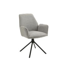 DC Living Stuhl aus Webstoff in grau. Abmessungen (BxHxT) 57x89x61 cm (2er-Set)