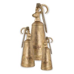 Alpenwahnsinn Tipps Hängedekoration Glocke - STEINBOCK - roségold antik
