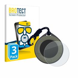 BROTECT Displayschutzglas Schutzglas für lsenlty portable CO2 detector, 3 Stück, Schutzfolie Display Schutz Glas Folie matt, weiß