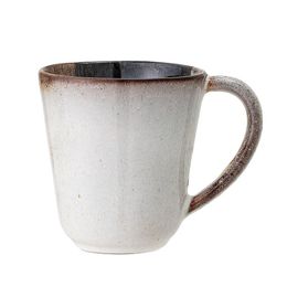 Bloomingville Tasse Jules, Steingut, 500 ml, aus Steingut, große Kaffeetasse, Teetasse, Kaffeepott, Becher