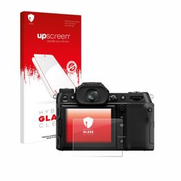 upscreen Displayschutzglas Schutzglas für Fujifilm GFX100S II, Schutzfolie Display Schutz Glas Folie klar, weiß