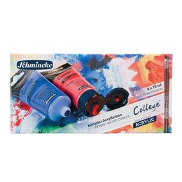 Schmincke Acrylfarbe College Acrylic Set 8x75ml + 2 Pinsel