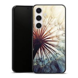 DeinDesign Handyhülle Pusteblume Fotografie Blumen Dandelion 1, Samsung Galaxy S24 Silikon Hülle Bumper Case Handy Schutzhülle, schwarz