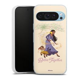 DeinDesign Handyhülle Offizielles Lizenzprodukt Prinzessin Wish Better Together, Google Pixel 9 Silikon Hülle Bumper Case Handy Schutzhülle, weiß