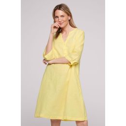Sommerkleid SOCCX Gr. L, US-Größen, gelb (faded yellow) Damen Kleider Freizeitkleider mit Taschen