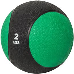 Gorilla Sports Medizinball Einzeln/Set, mit griffiger Oberfläche, aus Gummi, Farbwahl - Slam Ball, 2 kg, 2 kg