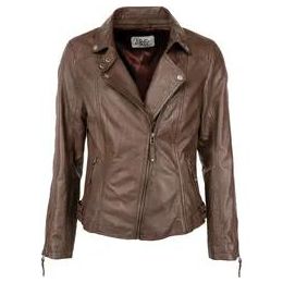 Lederjacke JCC "8533" Gr. 44, braun (dark brown) Damen Jacken