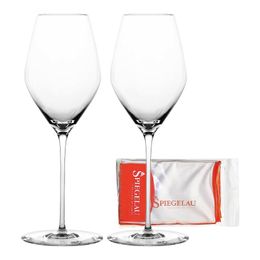 Spiegelau Champagnergl&auml;ser + Poliertuch Hi-Lite 347 ml 2er Set