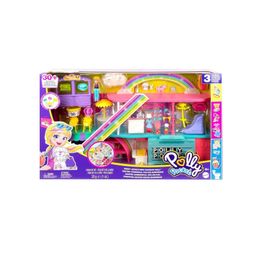 Mattel HHX78 - Polly Pocket - 3-stöckiges Regenbogen-Einkaufszentrum