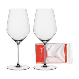 Spiegelau Bordeauxgl&auml;ser + Poliertuch Hi-Lite 650 ml 2er Set